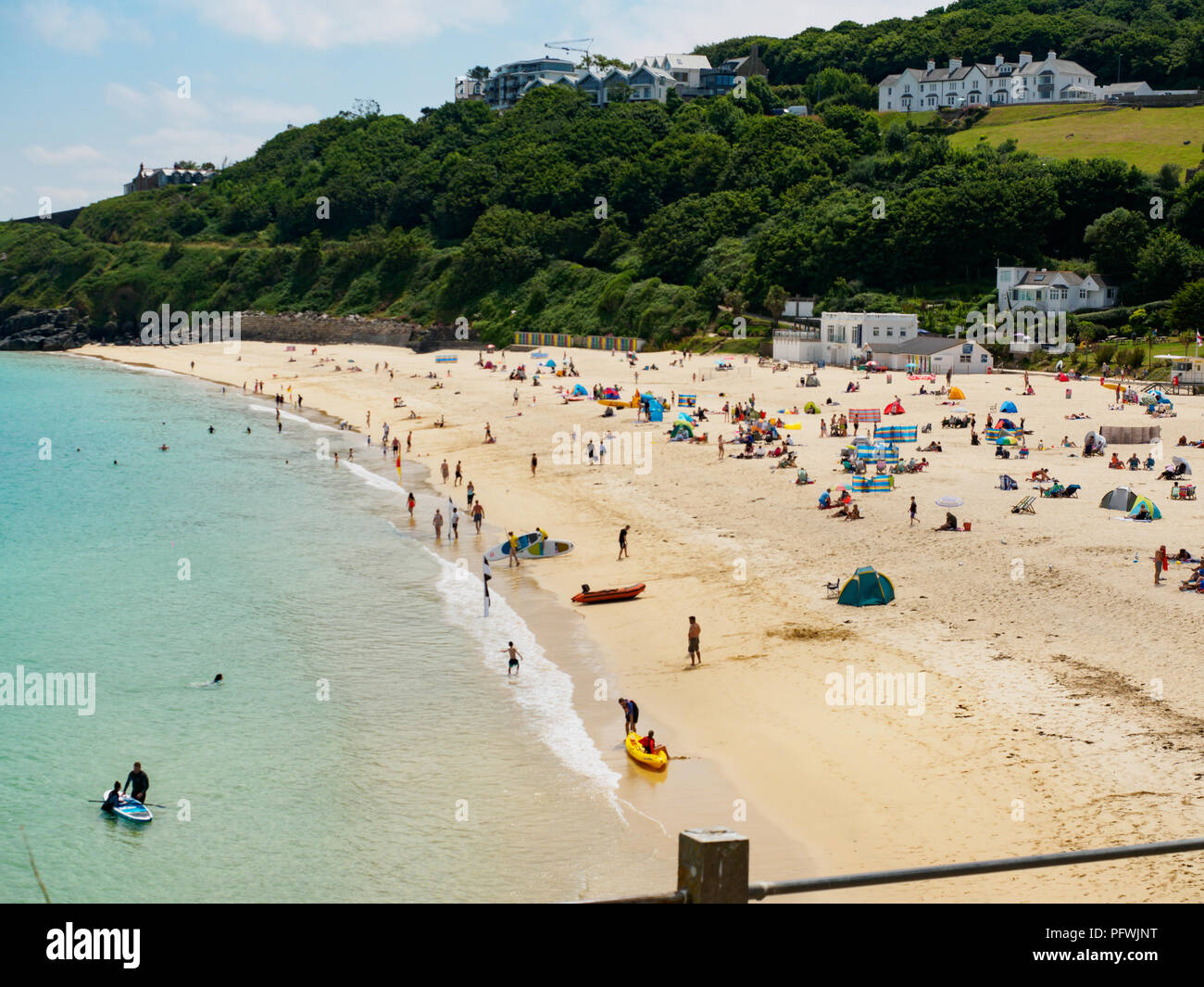 Porthminster Beach S Ives Harbour Cornwall July 2018 Stock Photo - Alamy