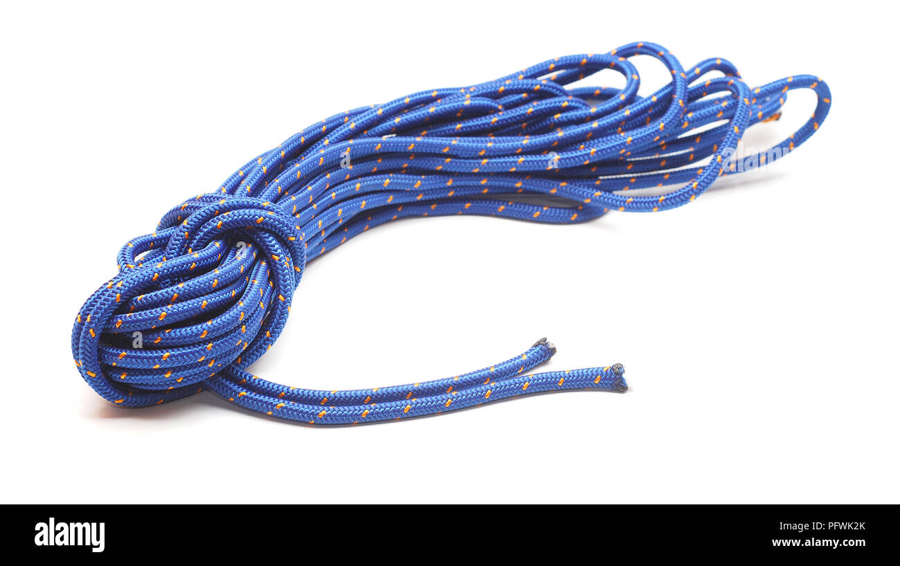 climbing rope isolated on white Stock Photo - Alamy
