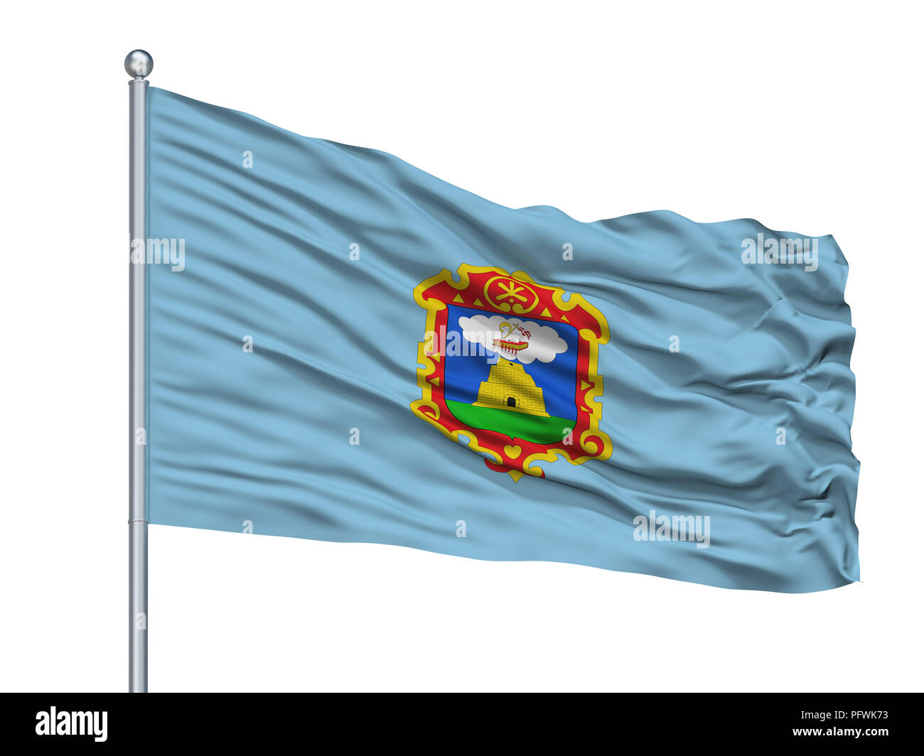 3d papua new guinea city flag hi-res stock photography and images - Alamy