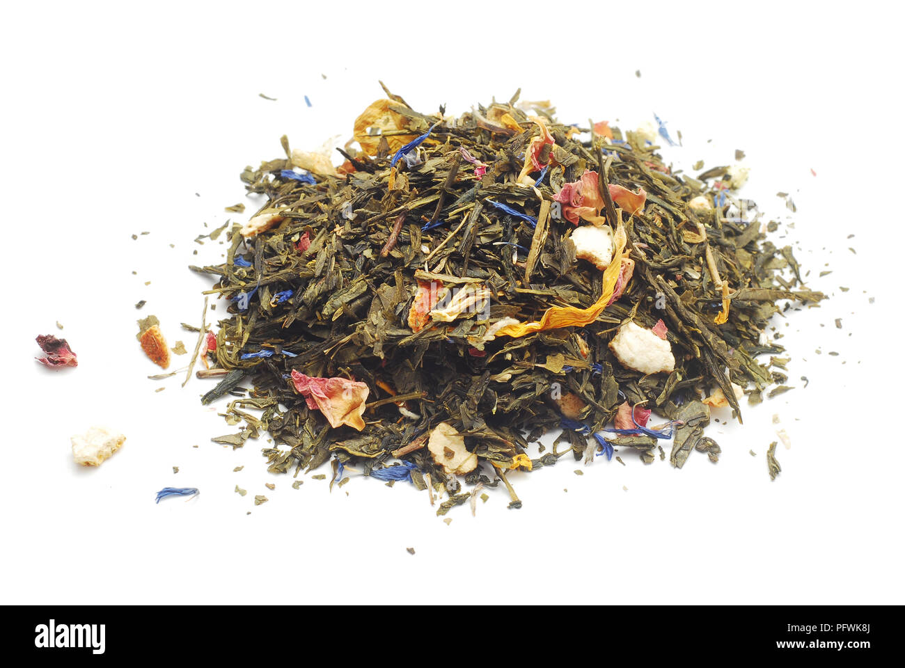 dried tea plants isolated on white Stock Photo - Alamy