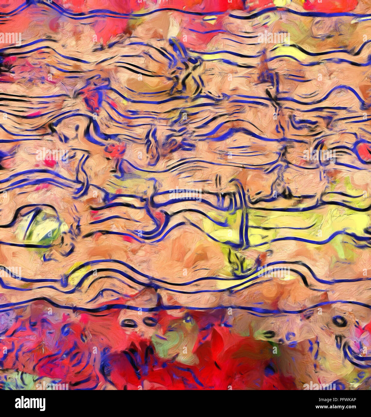 Abstract painting art. Hand drawn background Stock Photo - Alamy