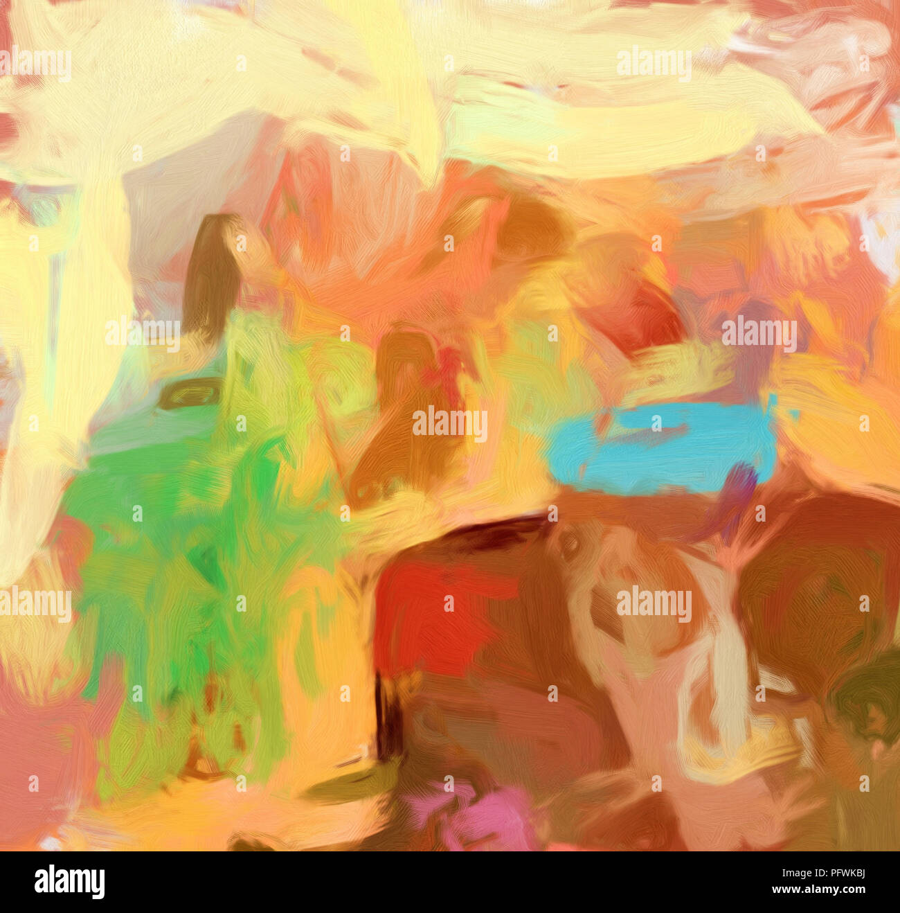 Abstract painting art. Hand drawn background Stock Photo - Alamy