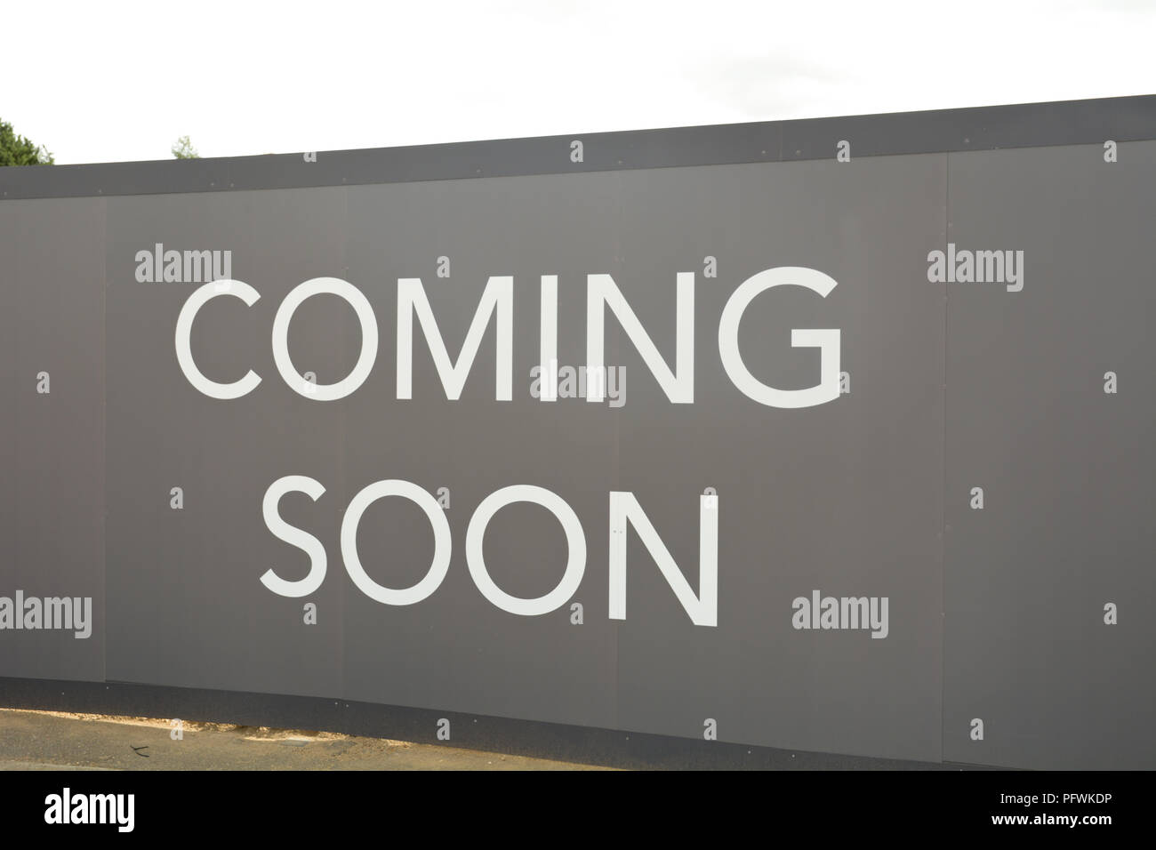 Coming Soon sign - large Stock Photo - Alamy