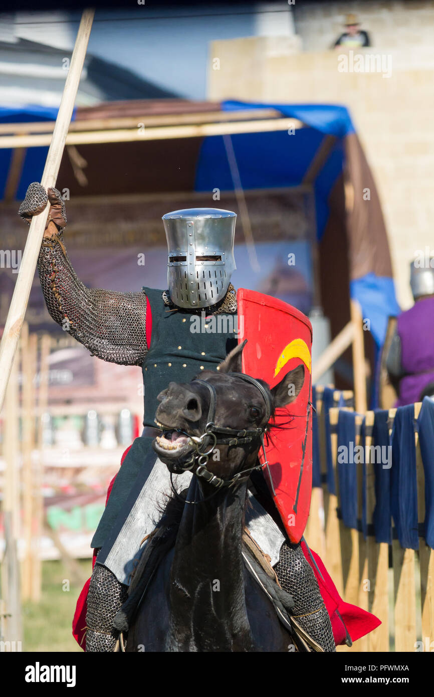 Bulgar, Russian Federation - August 2018, - participant of the ...