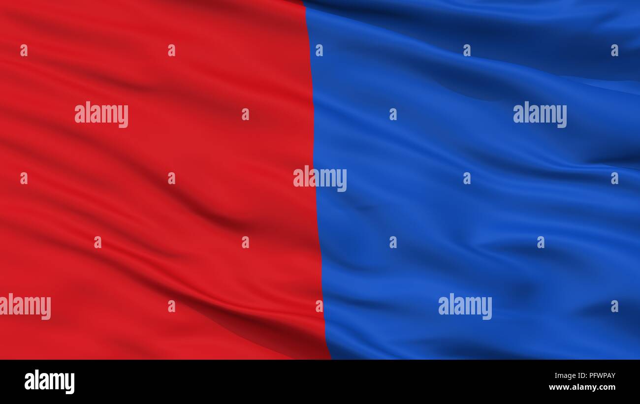 Bastogne City Flag, Belgium, Closeup View Stock Photo - Alamy
