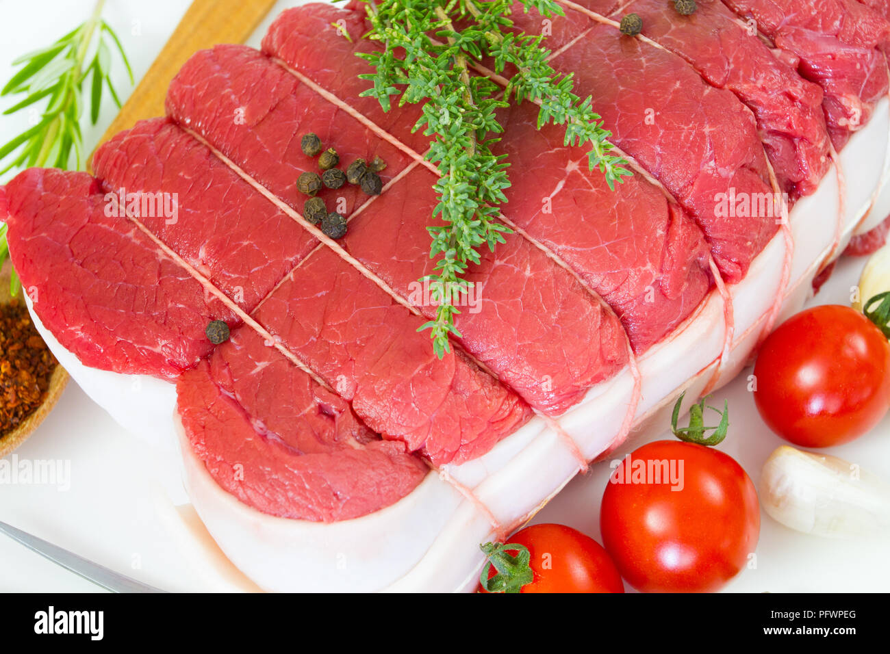 roast raw beef Stock Photo - Alamy