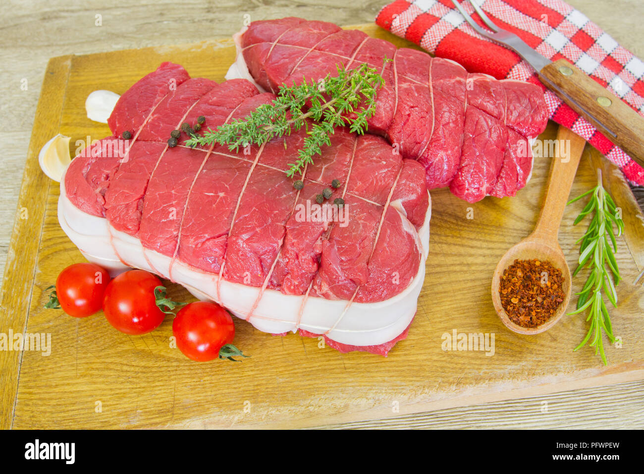 roast raw beef Stock Photo - Alamy