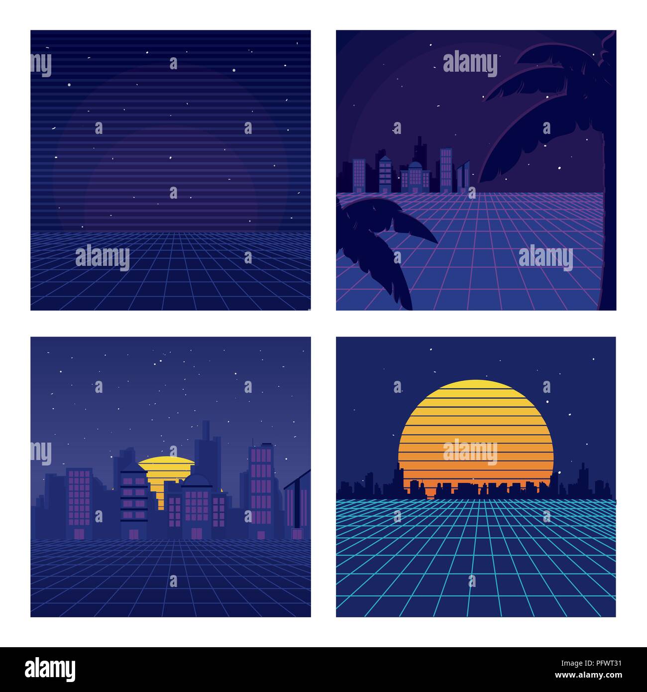 Set of sci fi backgrounds Stock Vector Image & Art - Alamy