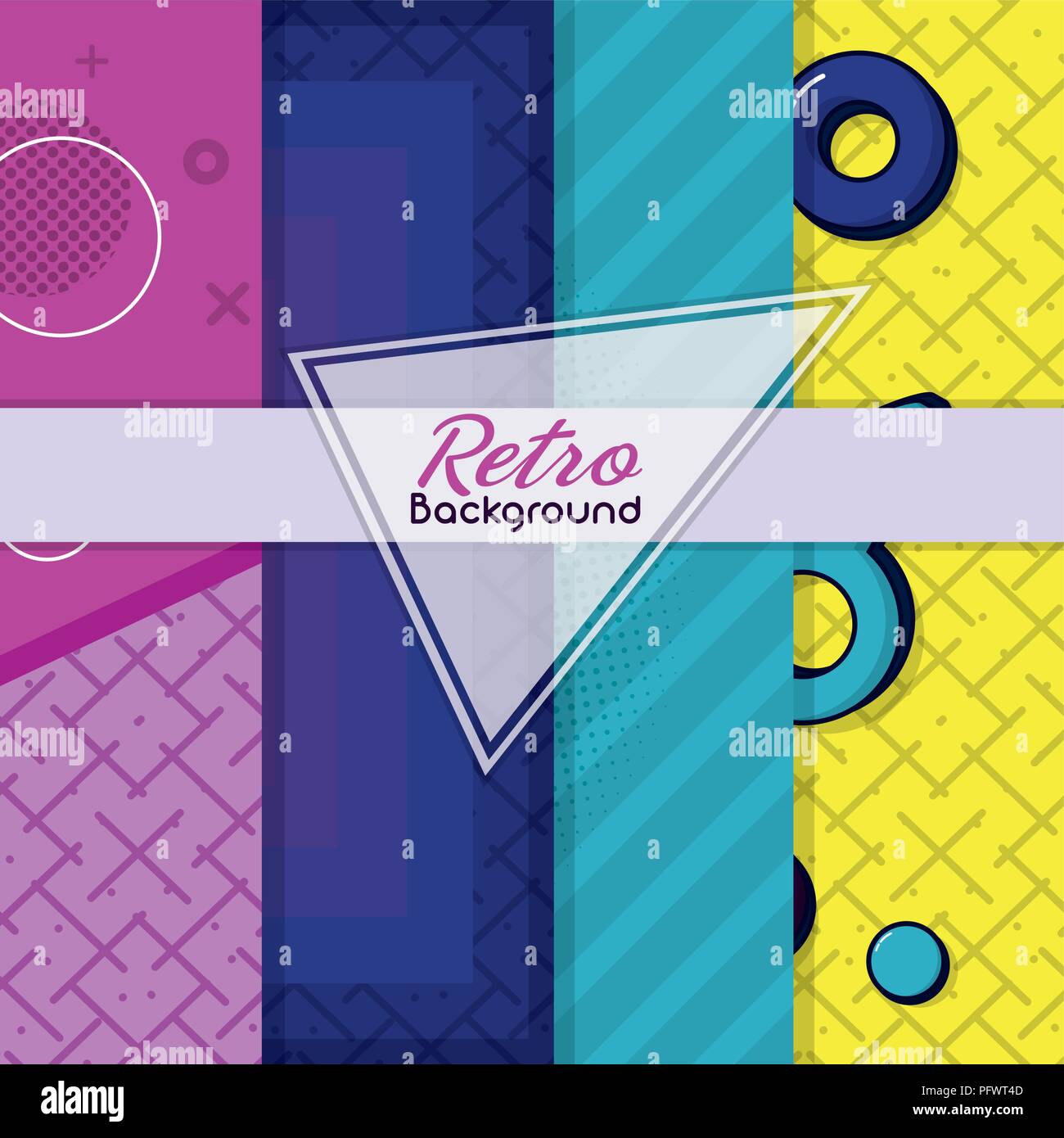 Retro memphis background Stock Vector Image & Art - Alamy