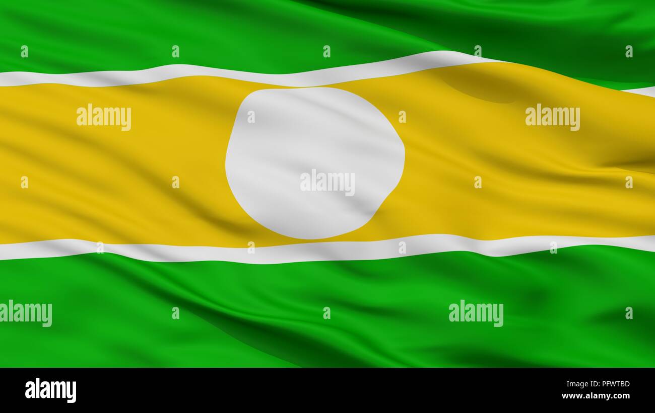 Cajica City Flag, Colombia, Closeup View Stock Photo - Alamy