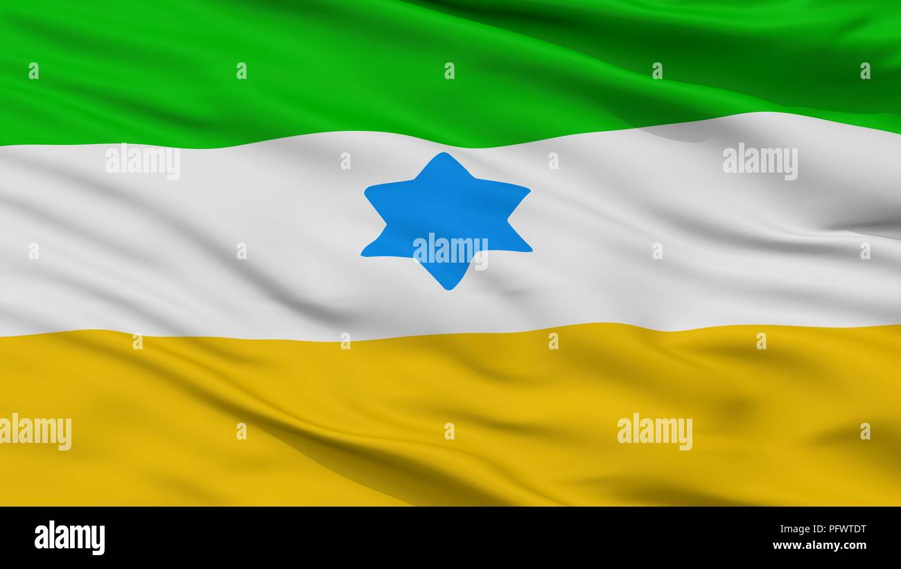 Chivata City Flag, Colombia, Closeup View Stock Photo - Alamy