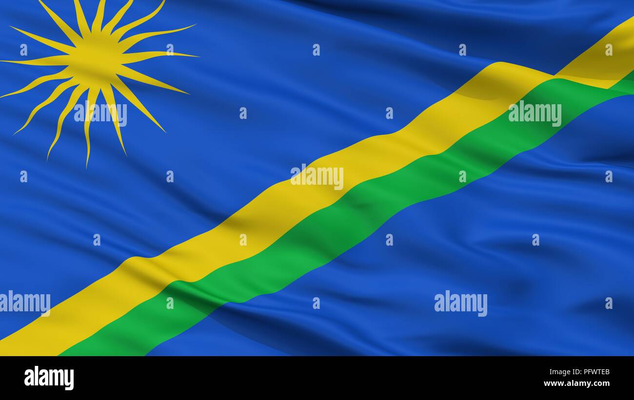 Covenas City Flag, Colombia, Sucre Department, Closeup View Stock Photo ...