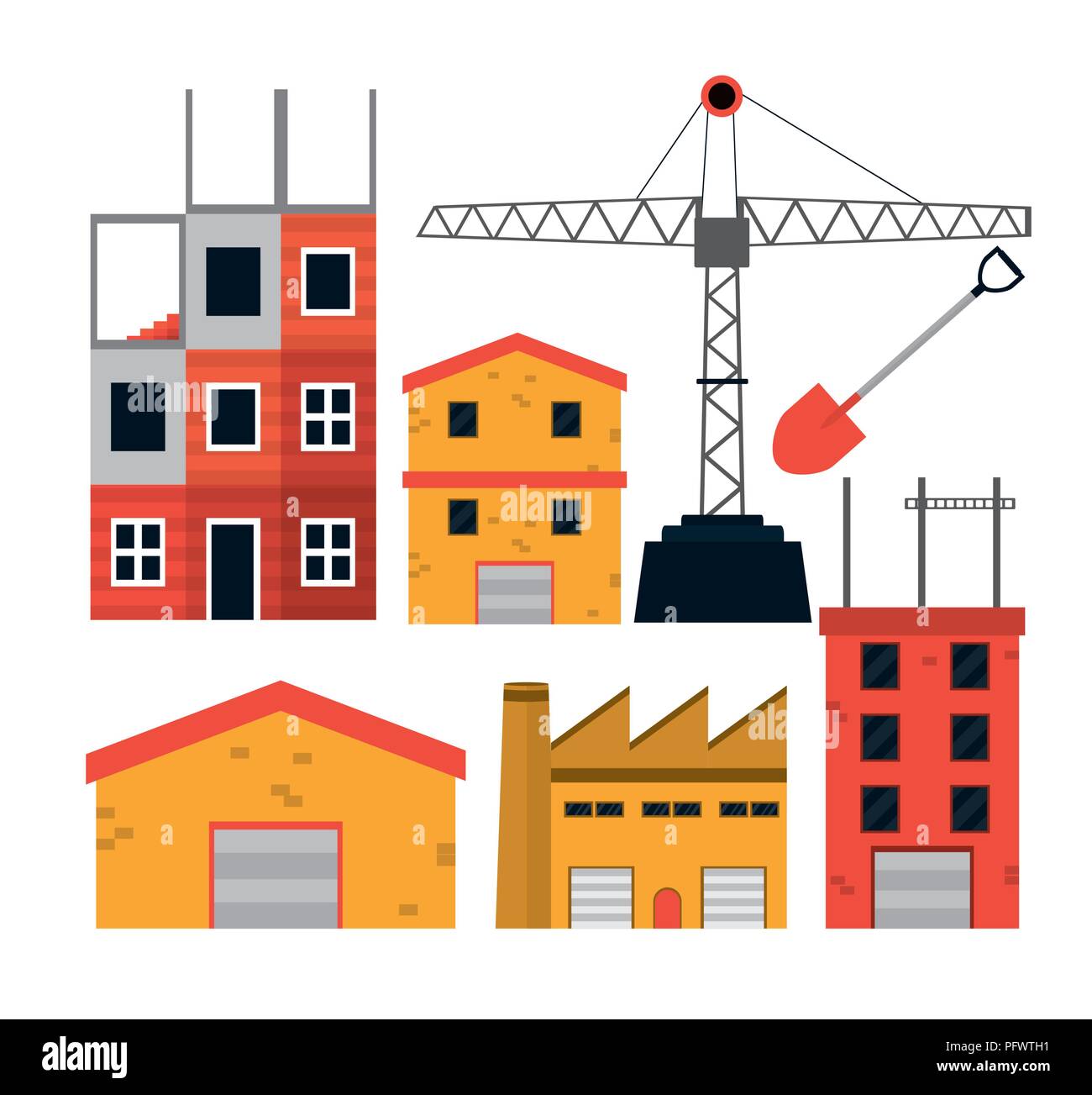 Set of construction icons Stock Vector Image & Art - Alamy