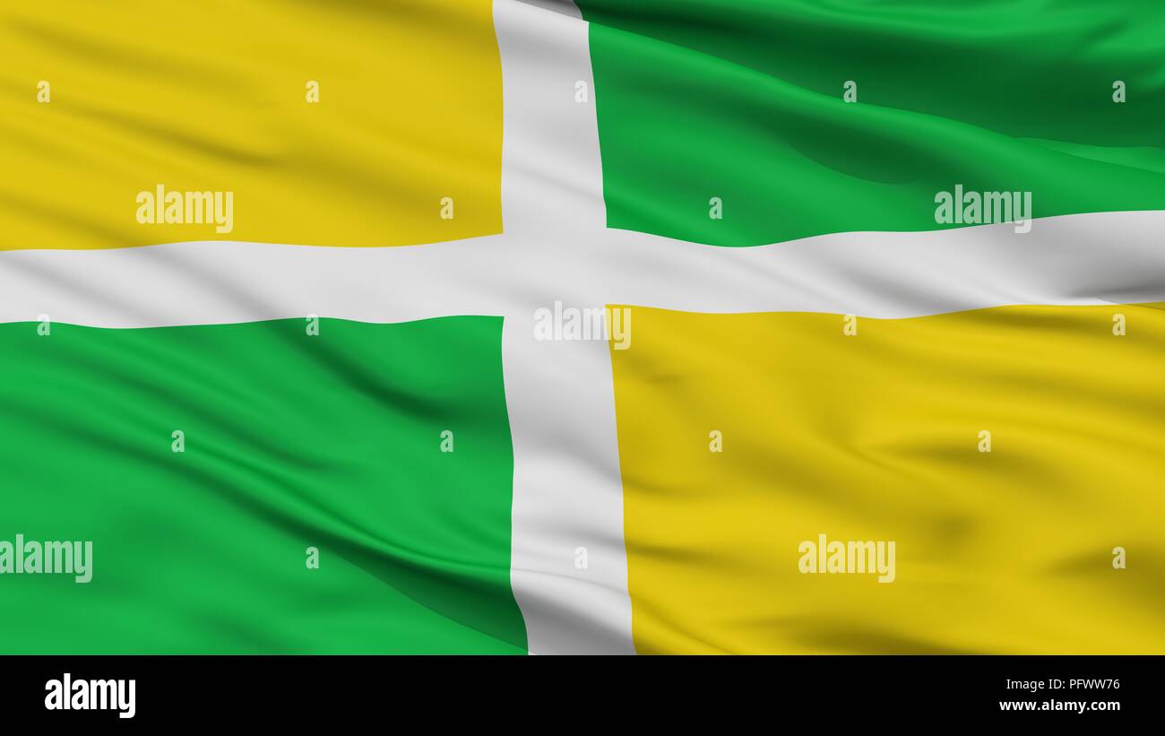 La Pena City Flag, Colombia, Cundinamarca Department, Closeup View ...