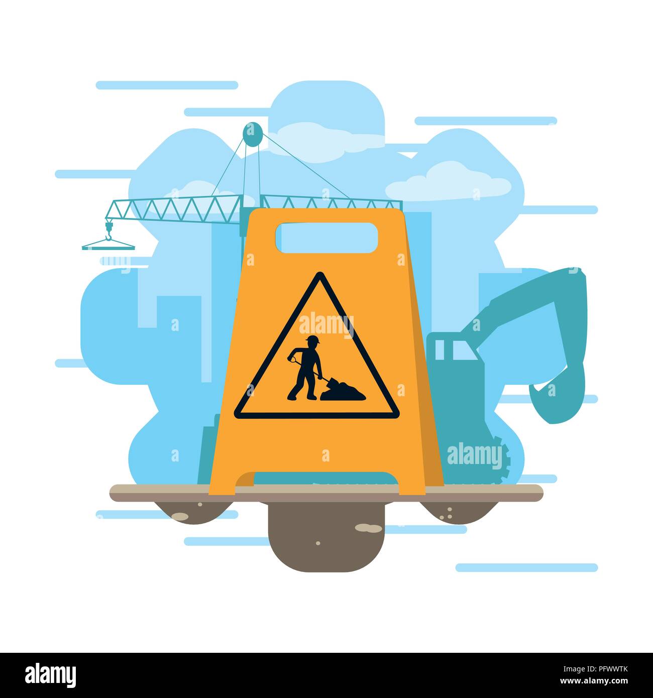 Construction zone concept Stock Vector Image & Art - Alamy