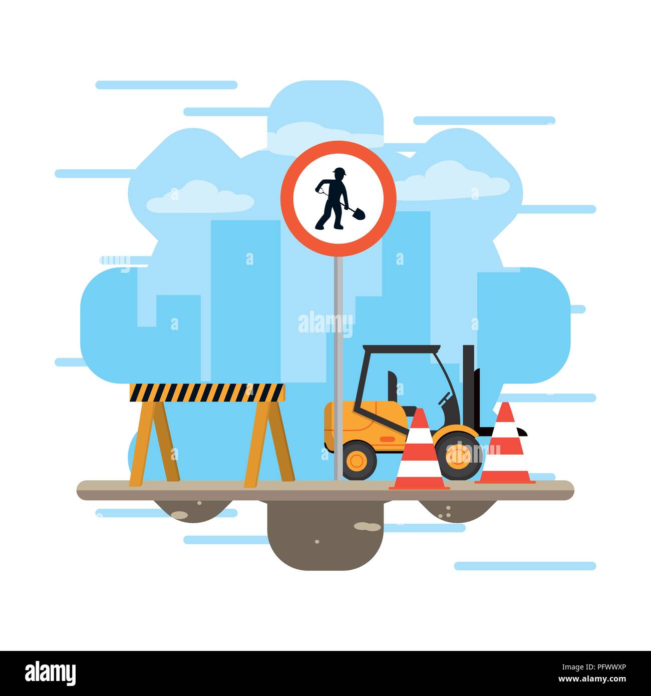 Construction zone concept Stock Vector Image & Art - Alamy
