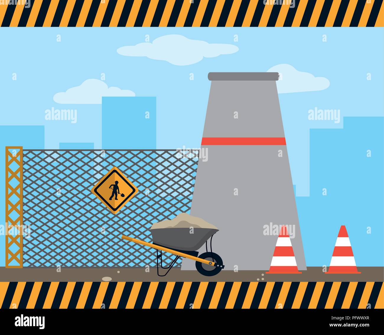 Construction zone concept Stock Vector Image & Art - Alamy