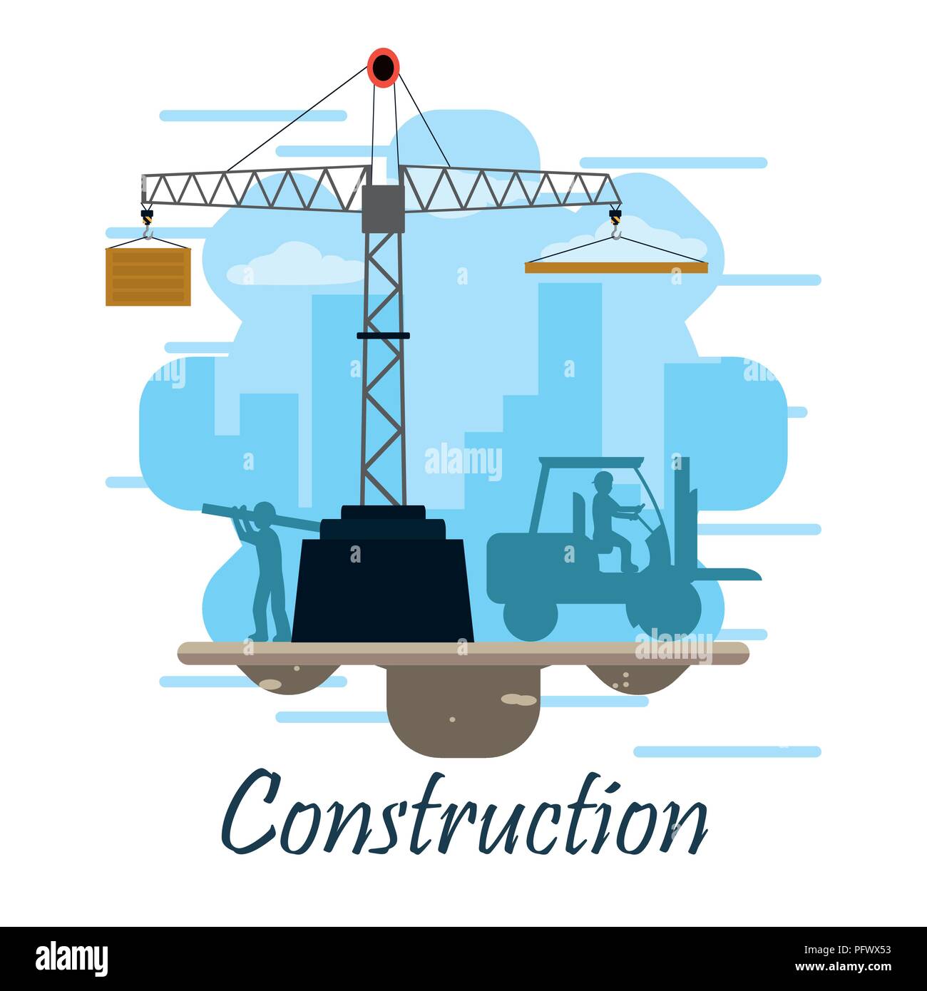 Construction zone Stock Vector Images - Alamy