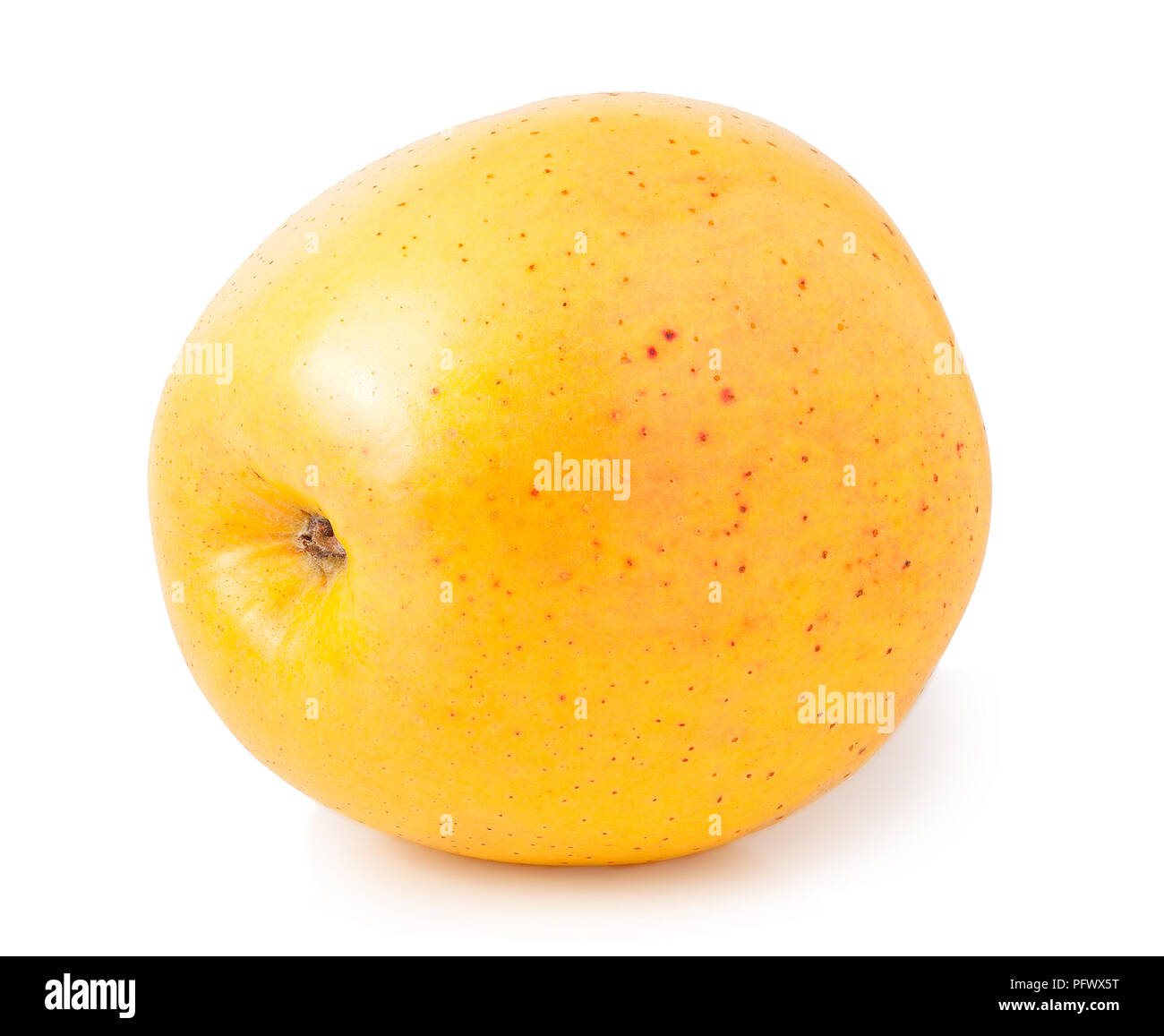 One apple white background Cut Out Stock Images & Pictures - Alamy