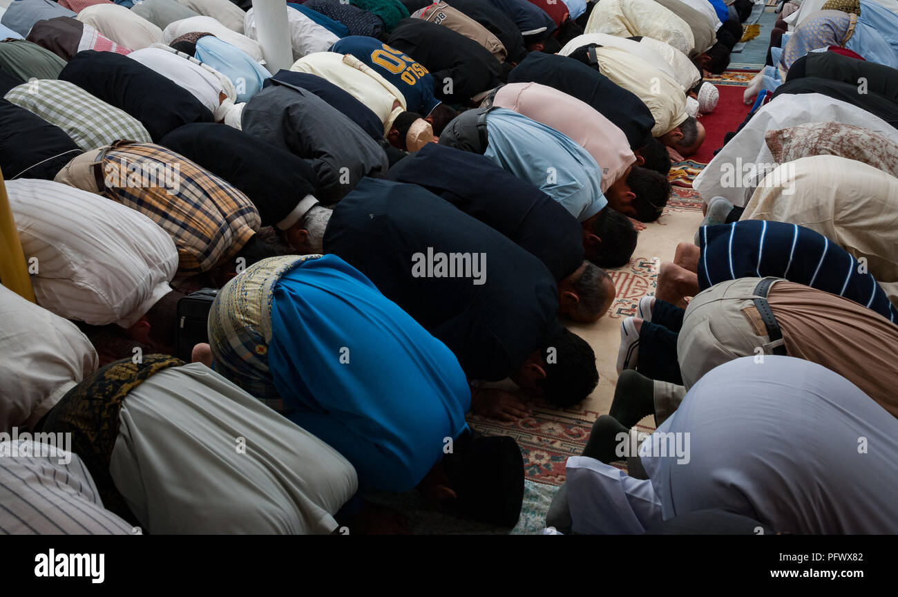 Canberra, ACT, Australia - October 2006: Men at Friday prayers in ...
