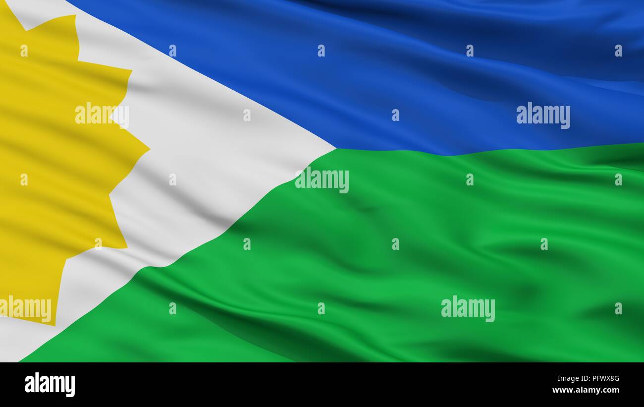 Sabanagrande City Flag, Colombia, Atlantico Department, Closeup View ...
