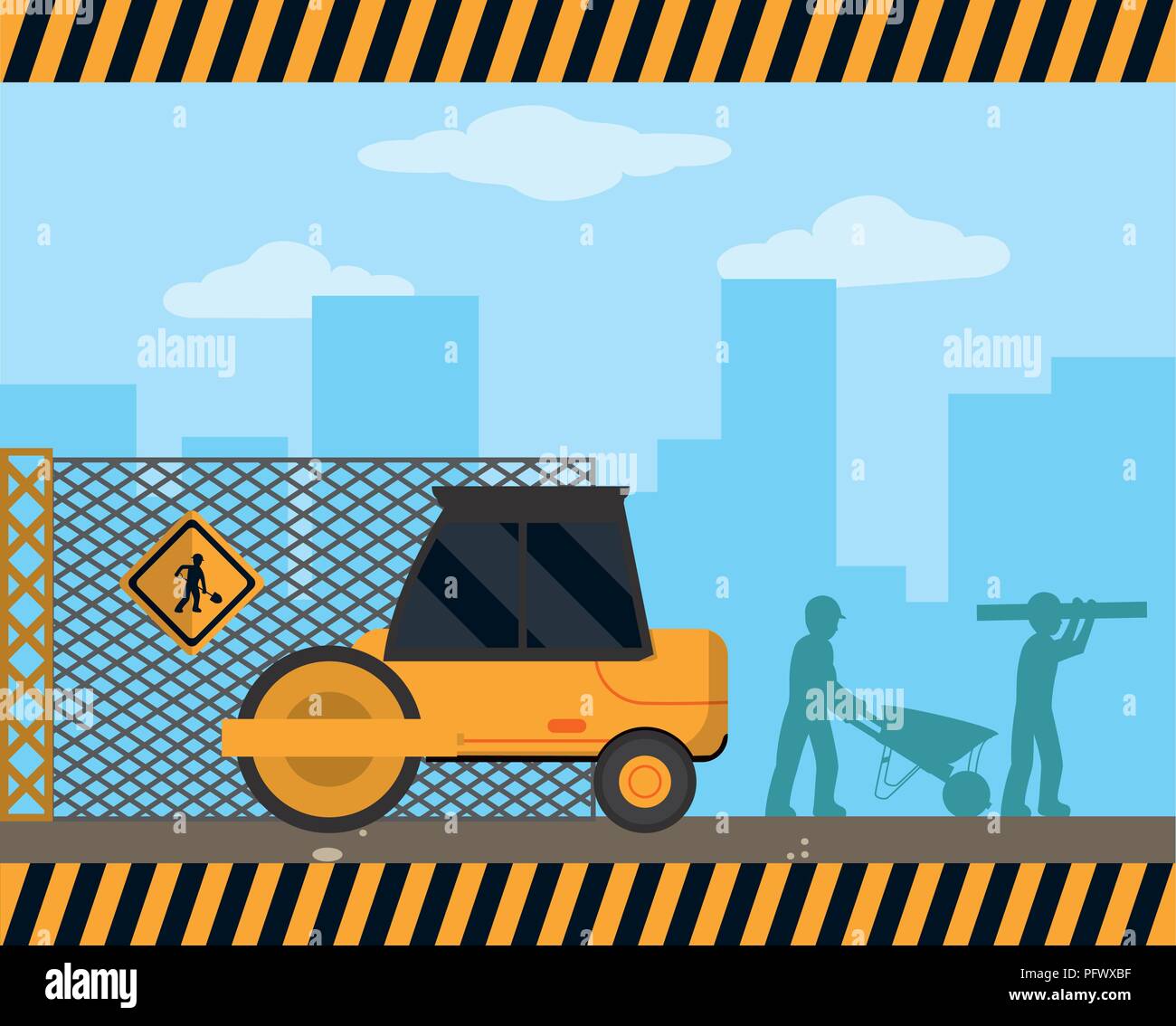 Construction zone concept Stock Vector Image & Art - Alamy