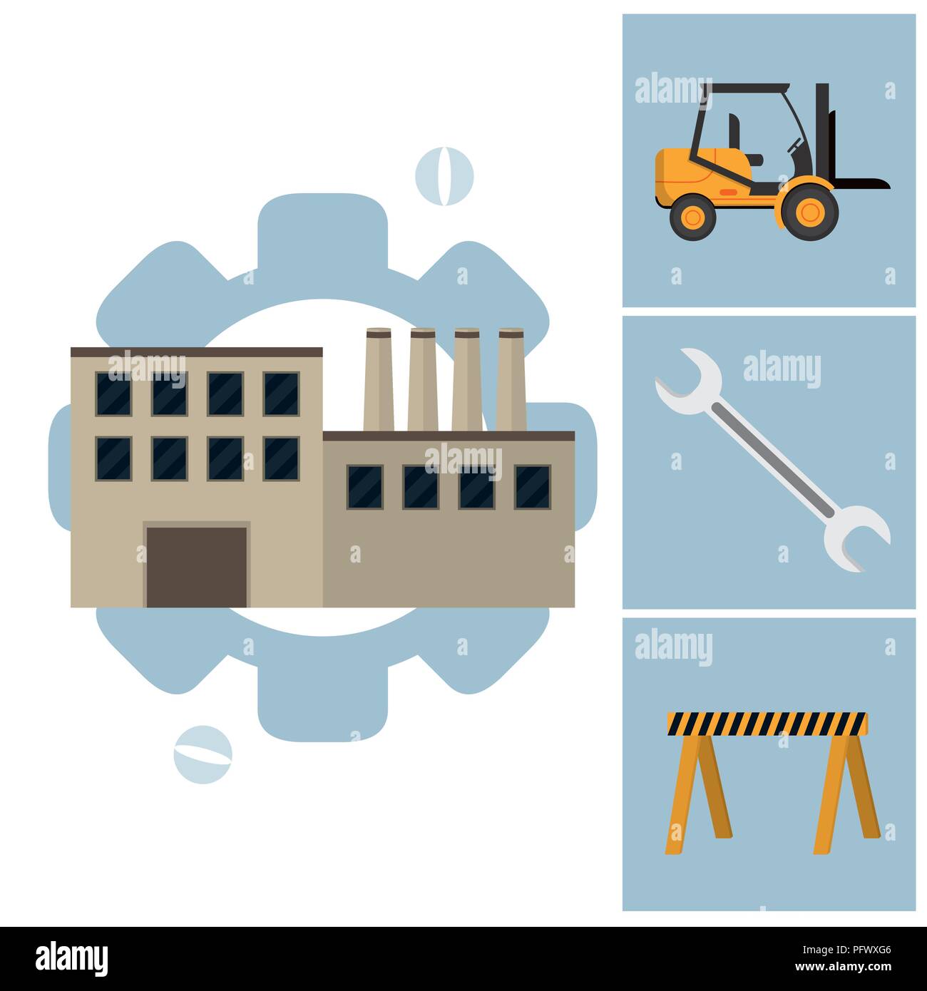 Civil engineering plant Stock Vector Images - Alamy