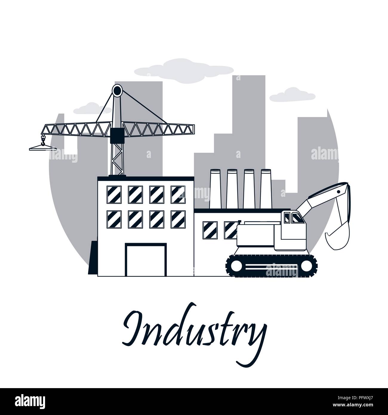 Construction industry concept Stock Vector Image & Art - Alamy