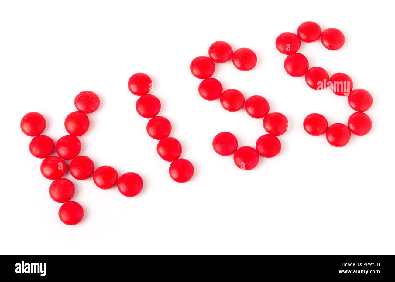 Kiss word hi-res stock photography and images - Alamy