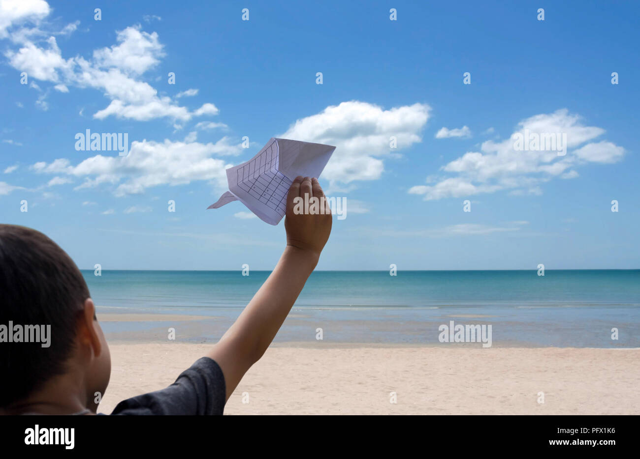 Child playing on a plane hi-res stock photography and images - Alamy