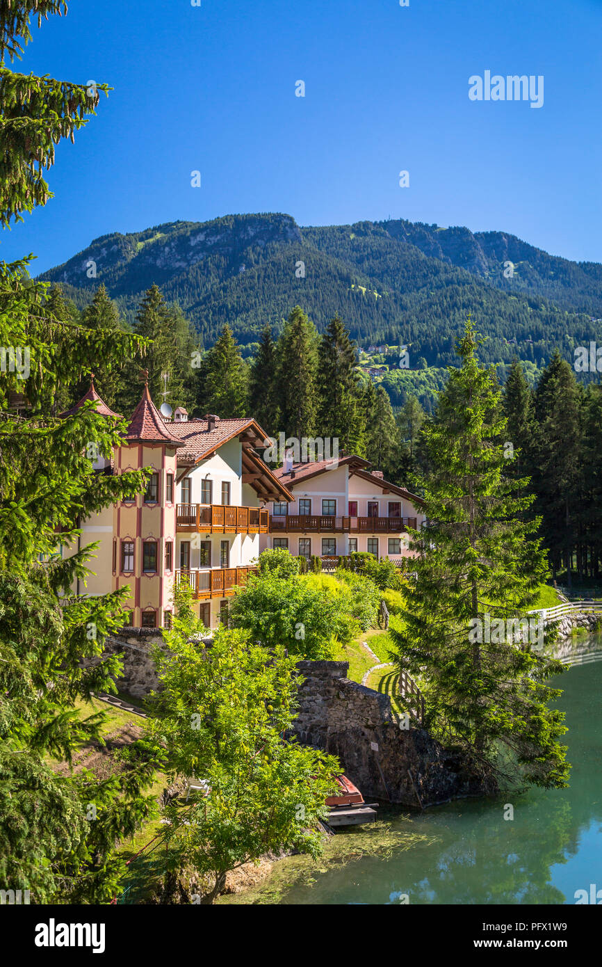 Alpine landscape in the Dolomites, Italy Stock Photo - Alamy