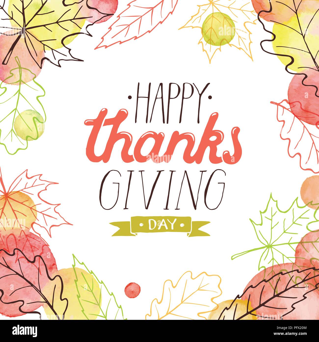 happy thanksgiving poster Stock Vector Image & Art - Alamy