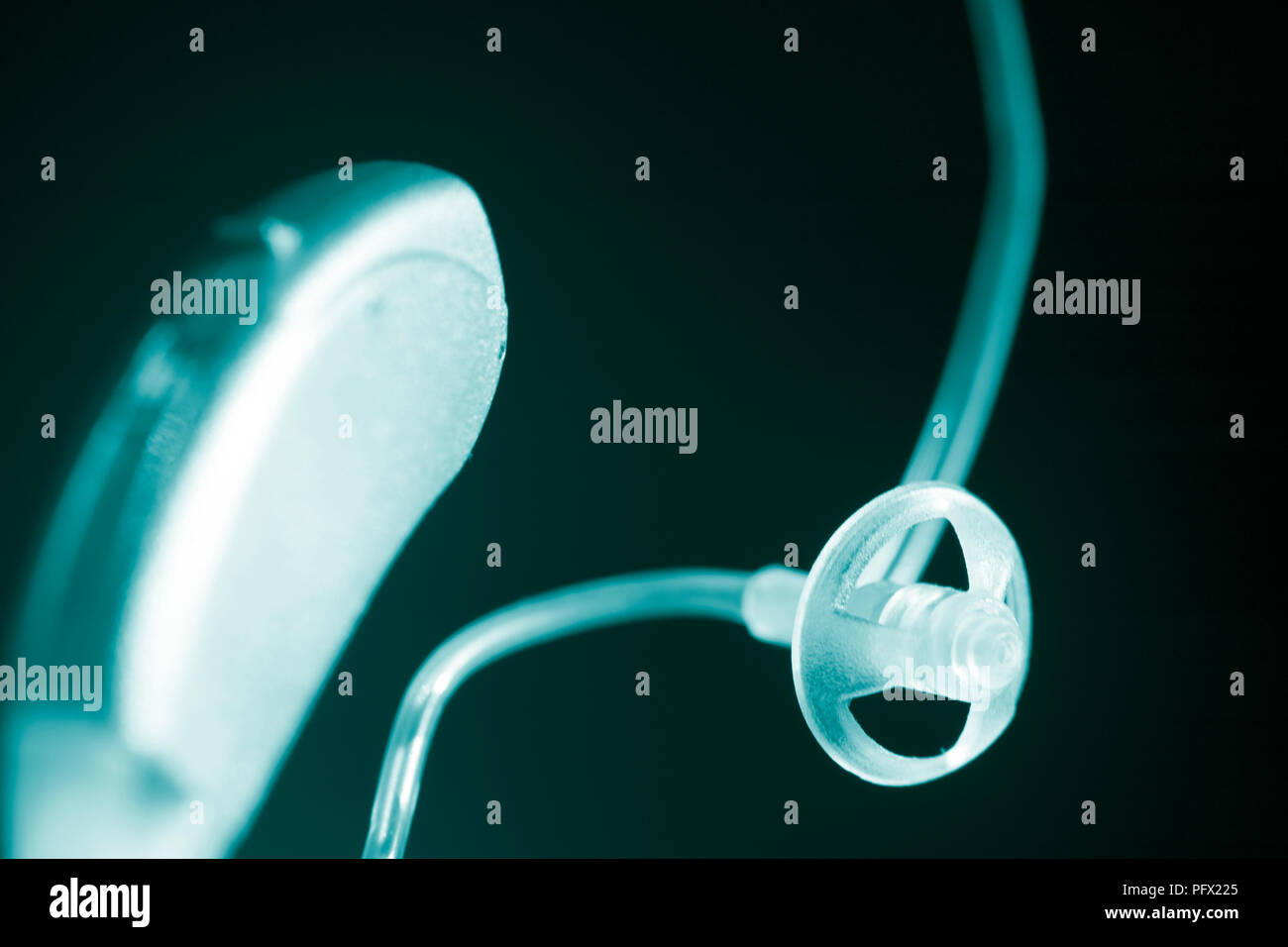 Audiophone modern high technology deafness equipment in the ear digital ...