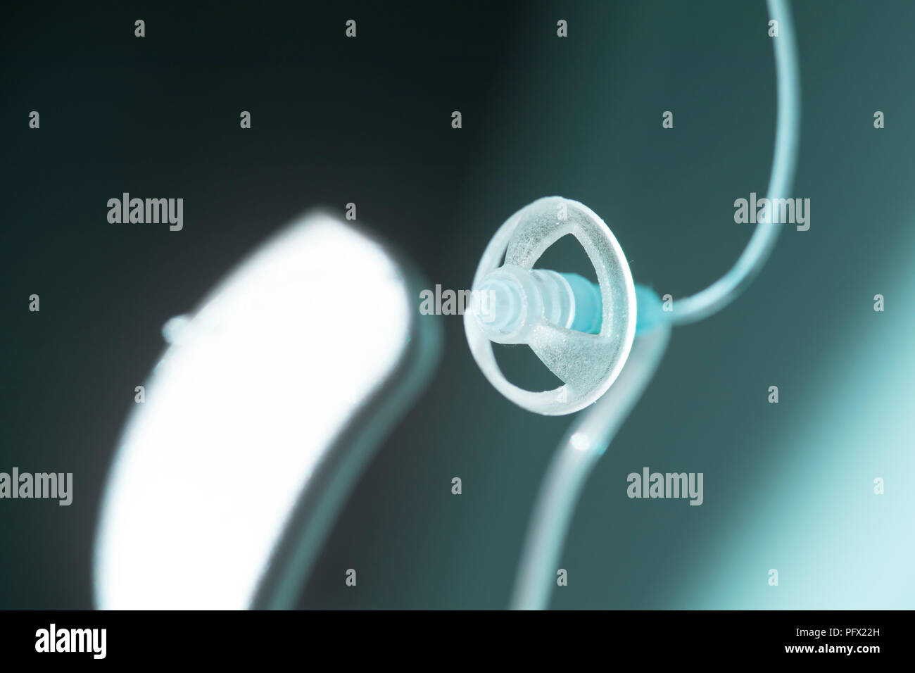 Audiophone modern high technology deafness equipment in the ear digital ...