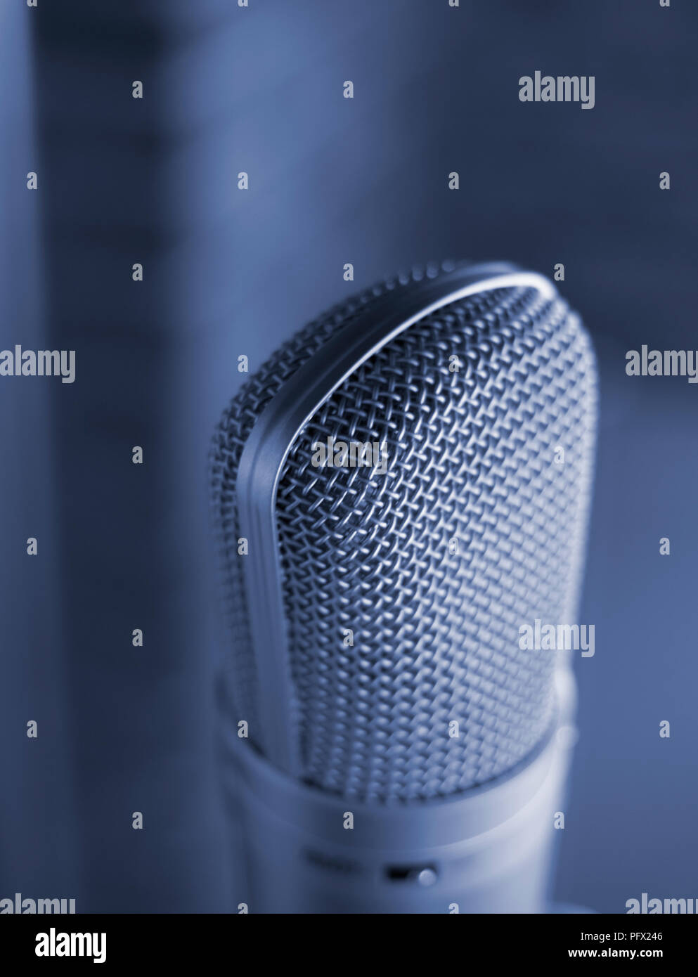 Sound recording studio large diaphragm voice microphone for voiceover ...