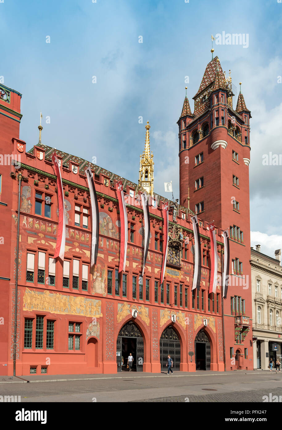 Basel town hall hi-res stock photography and images - Alamy