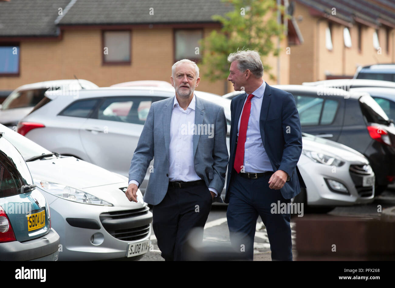 Labour leader Jeremy Corbyn and his Scottish counterpart Richard ...