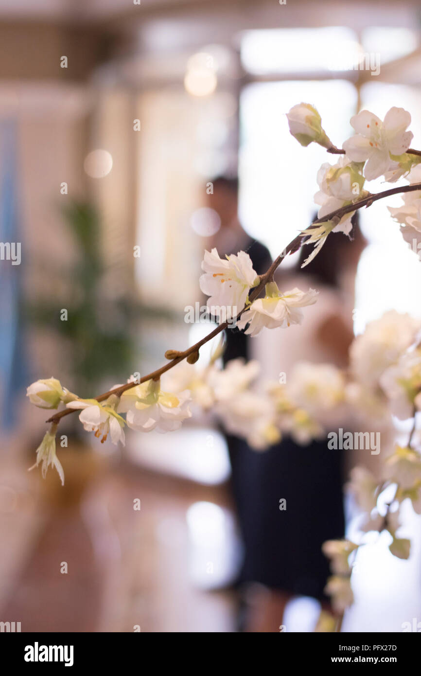 Wedding flowers arranged floral bouquet in marriage luxury 5 star hotel ...