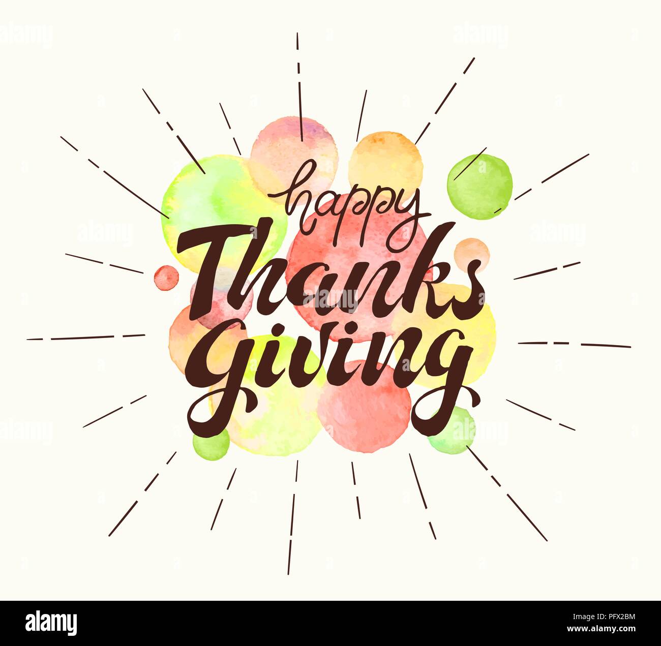 Happy thanksgiving celebration template Stock Vector Images - Alamy