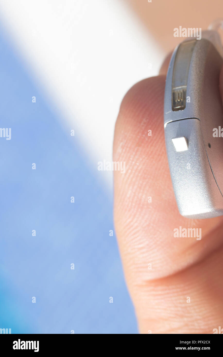 Modern compact in the ear digital audiophone hearing aid for deaf ...