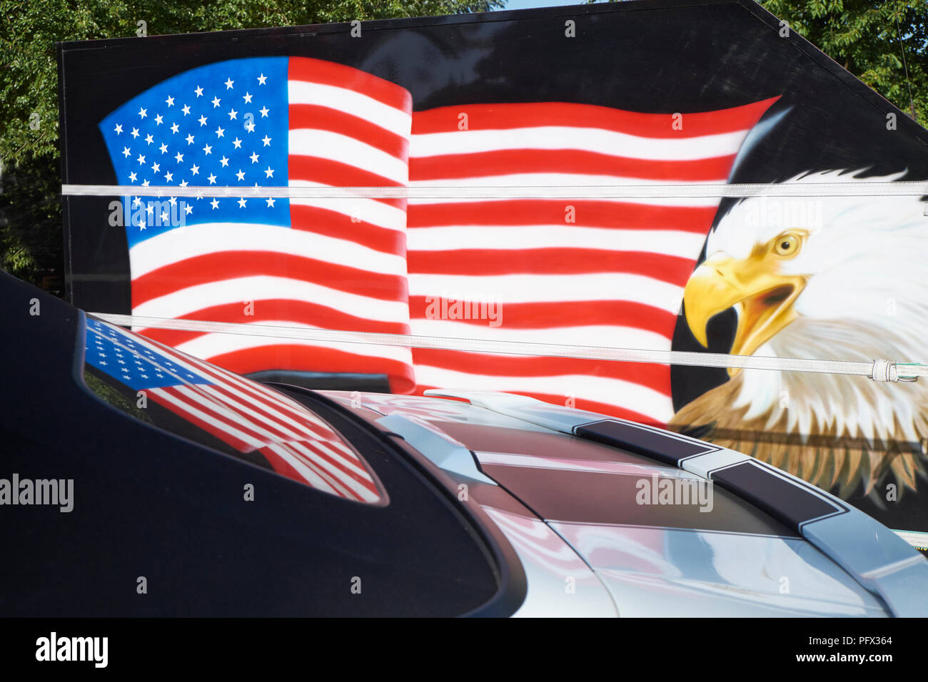 American Flag Car High Resolution Stock Photography and Images - Alamy