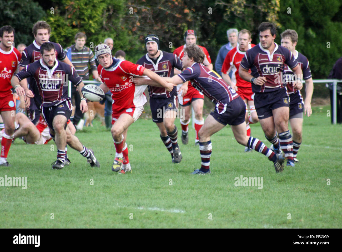 Old Pats RFC verses Barnstaple RFC Stock Photo - Alamy