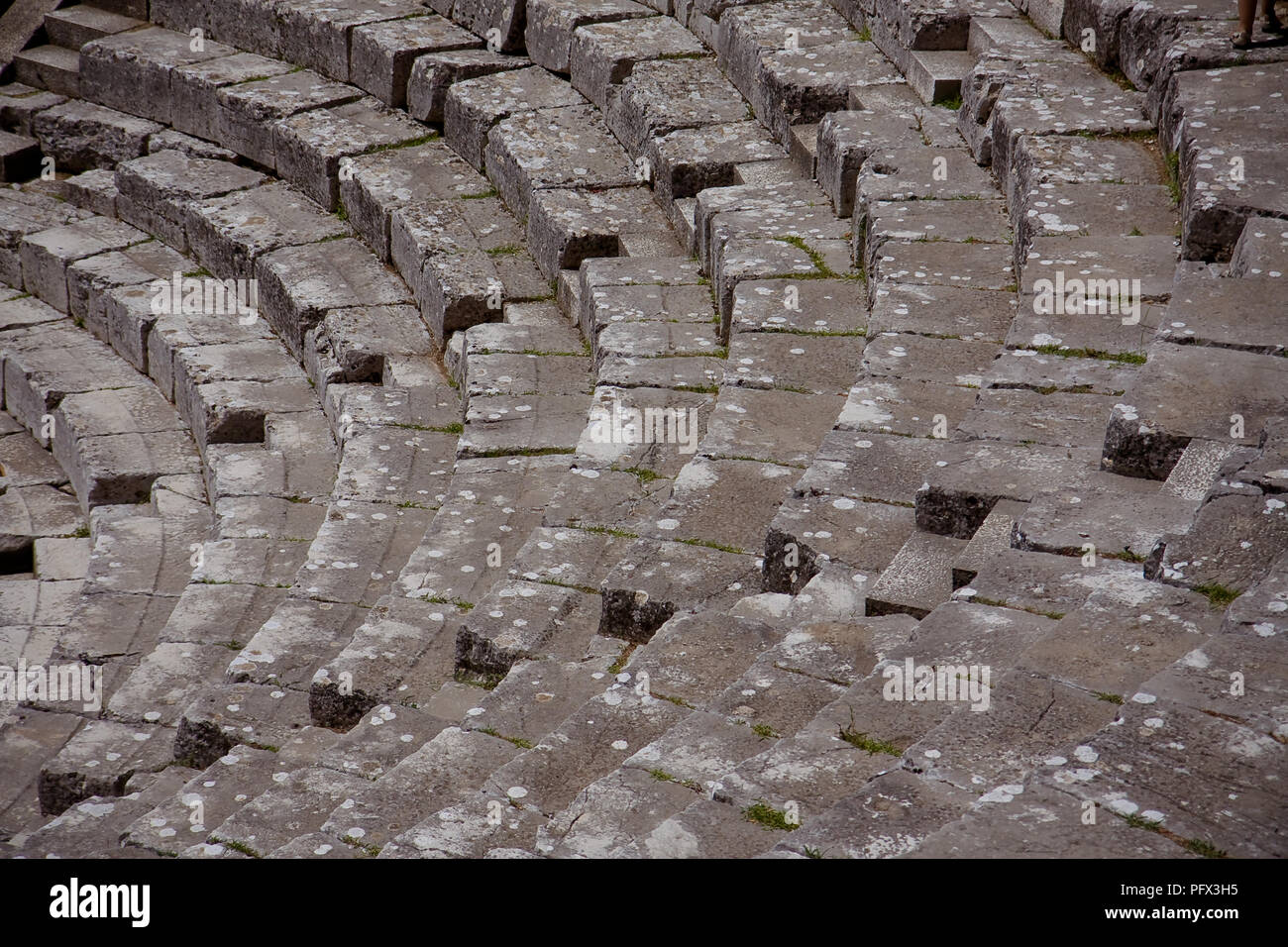 June 2014 - steps of ancient Greek amphitheatre in Buthrotum (Butrint ...
