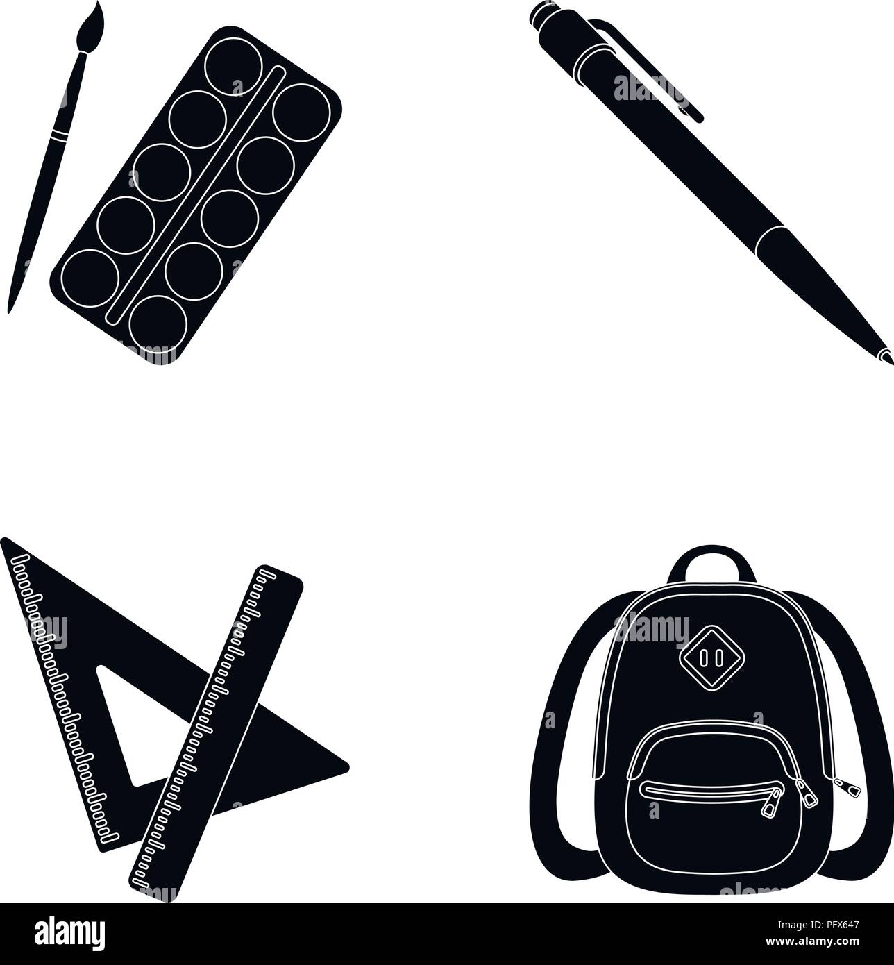 Icon master pen logo Stock Vector Images - Alamy