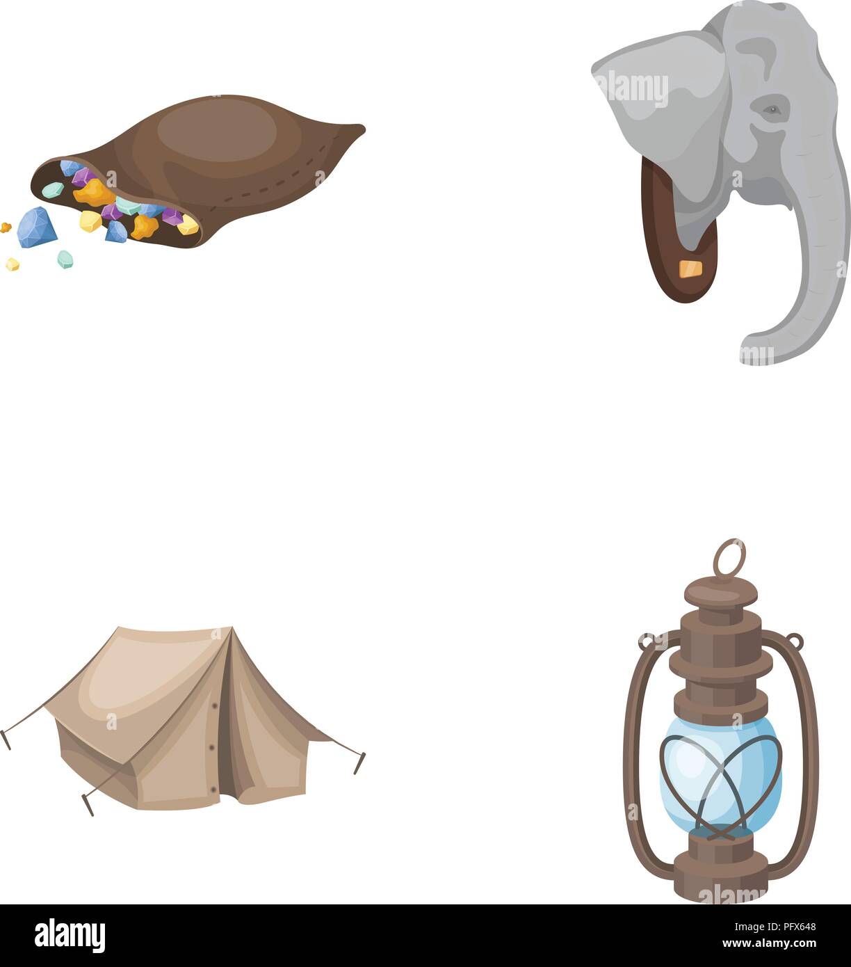 Trophy elephants Stock Vector Images - Alamy