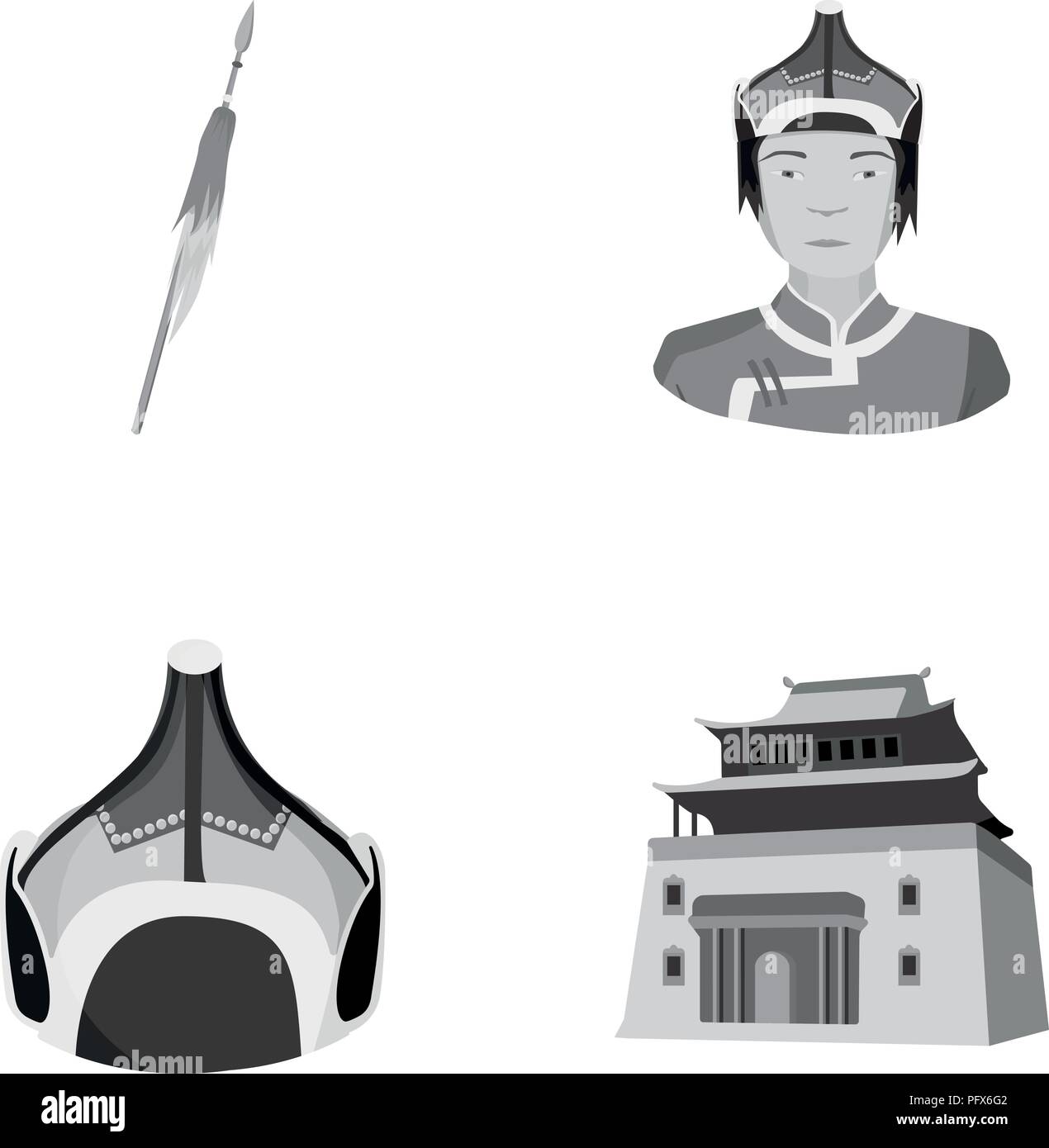 collection,country,customs,helmet,icon,illustration,isolated,livestock ...