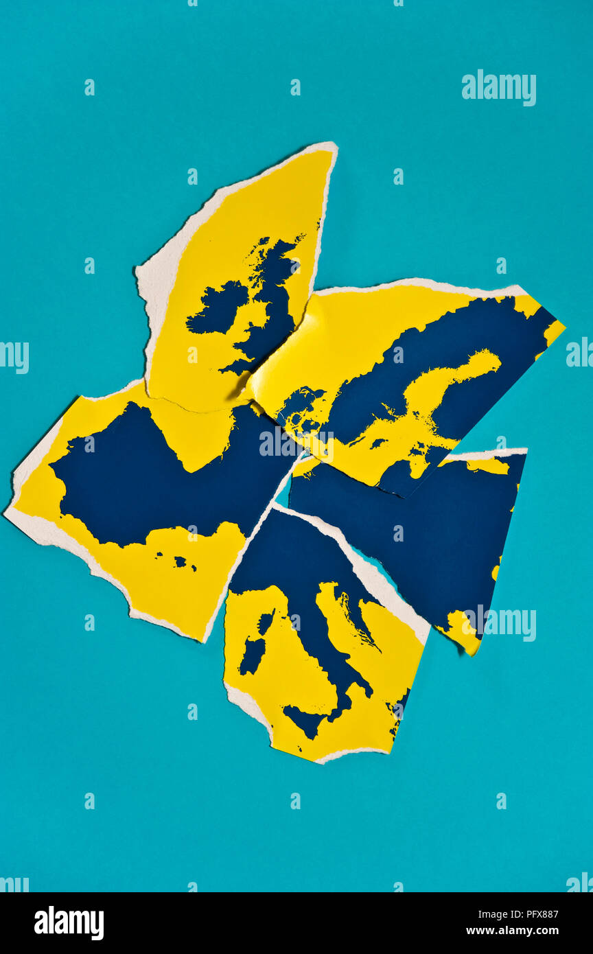 Broken map hi-res stock photography and images - Alamy