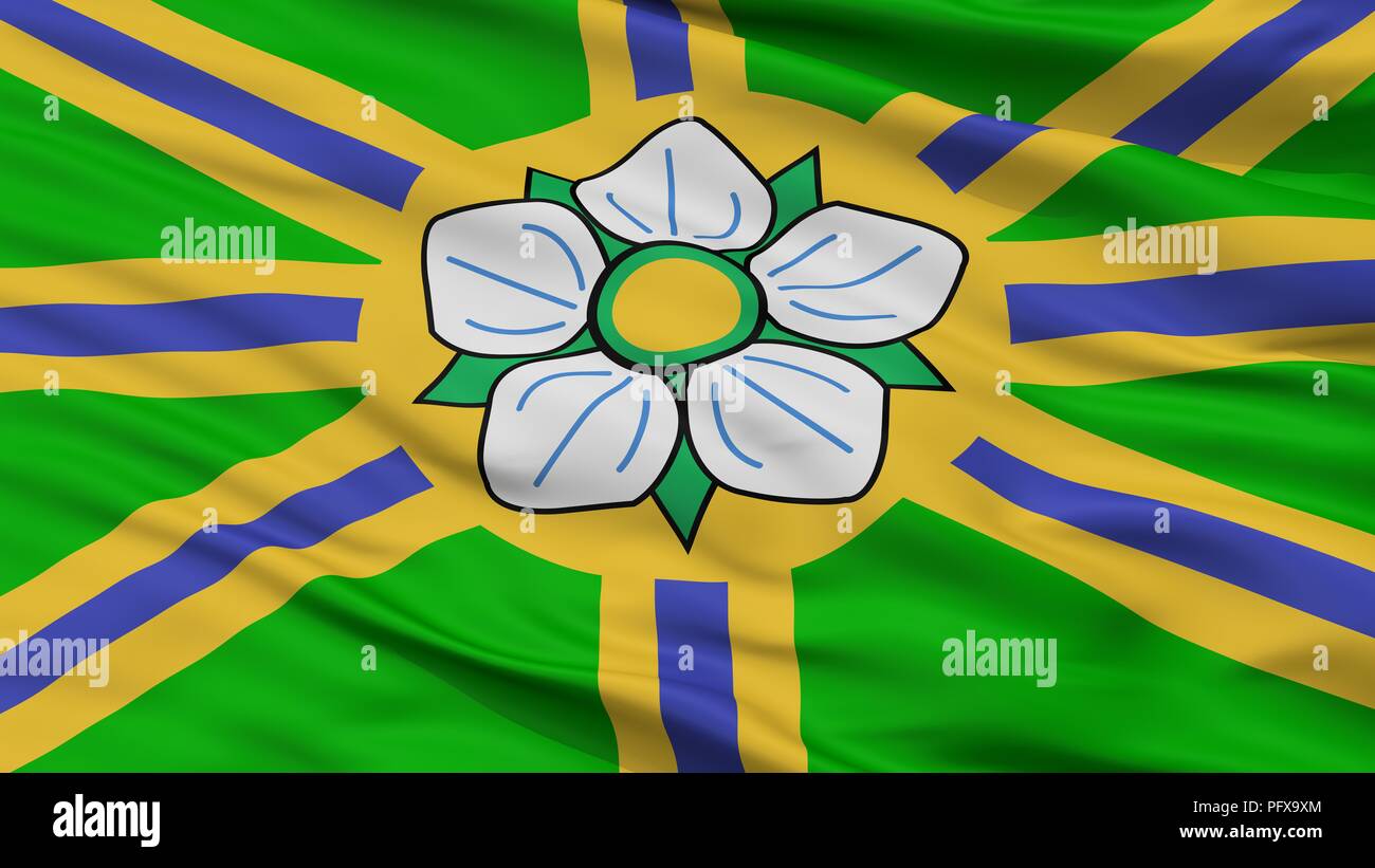 Abbotsford City Flag, Canada, Closeup View Stock Photo - Alamy