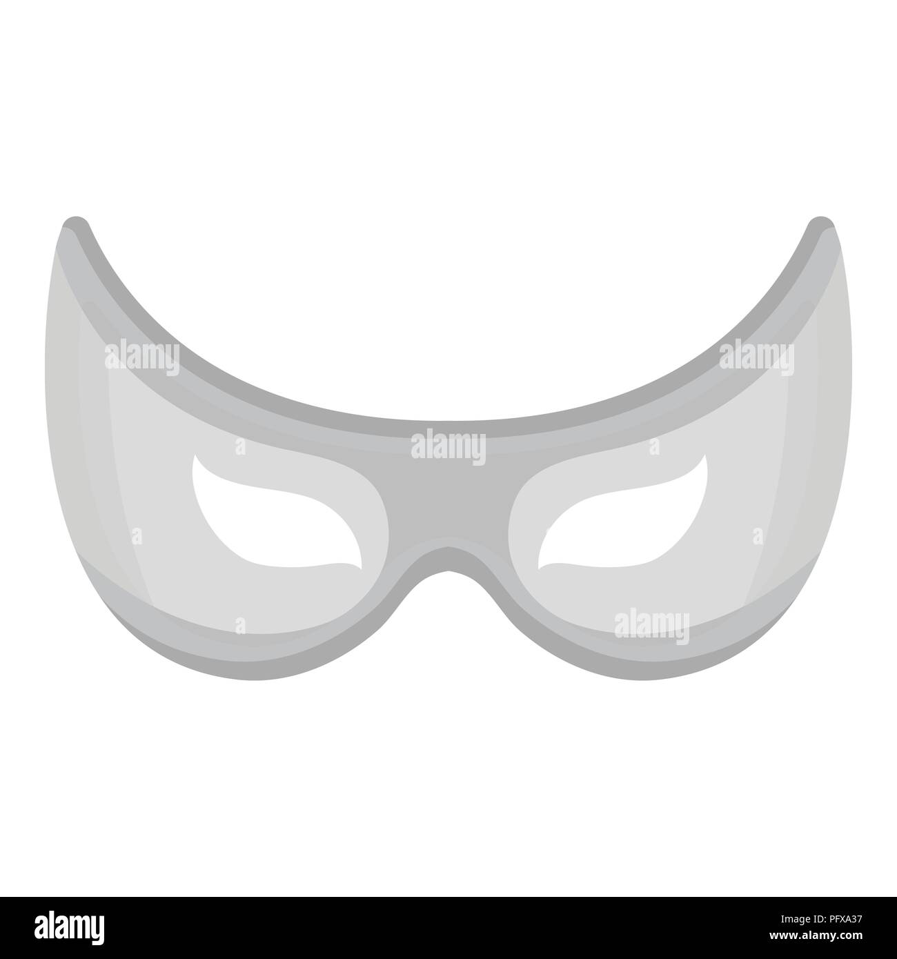 Eye mask icon in monochrome style isolated on white background ...
