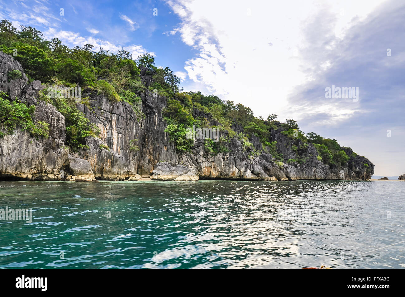 Limestone Rock Outcrops - Caramoan, Camarines Sur, Philippines Stock ...